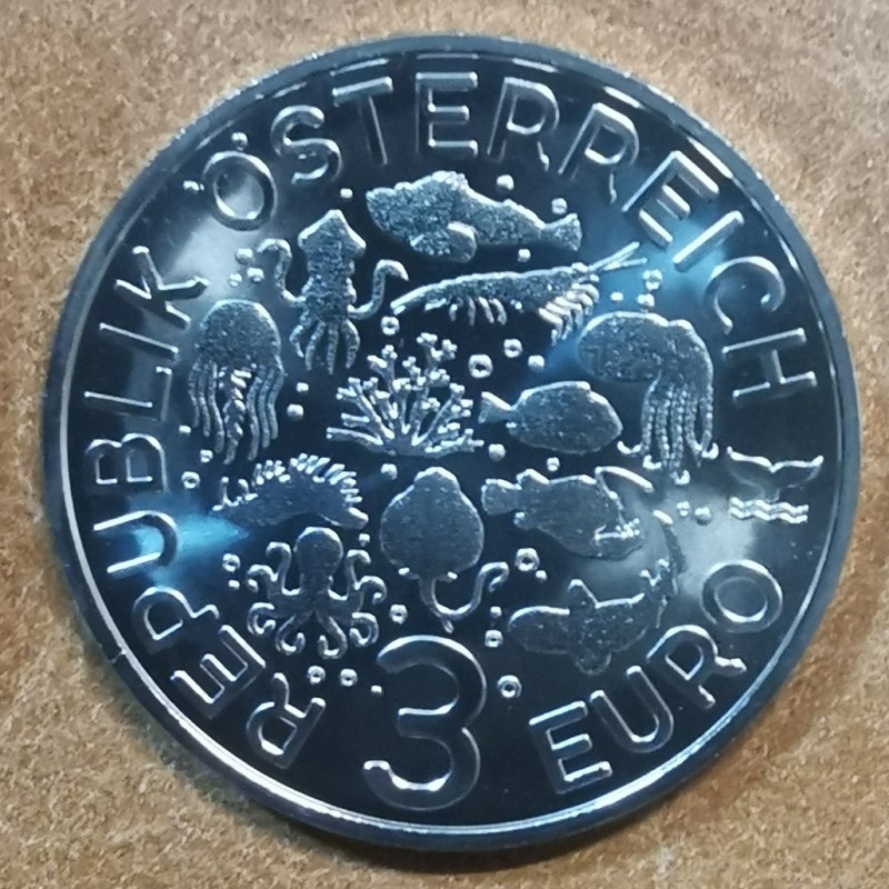 Euromince mince 3 Euro Rakúsko 2022 - Hapalochlaena (UNC)