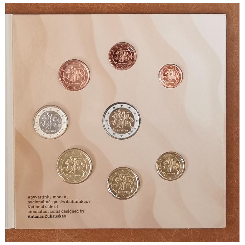 eurocoin eurocoins Lithuania 2023 set of 8 coins (BU)