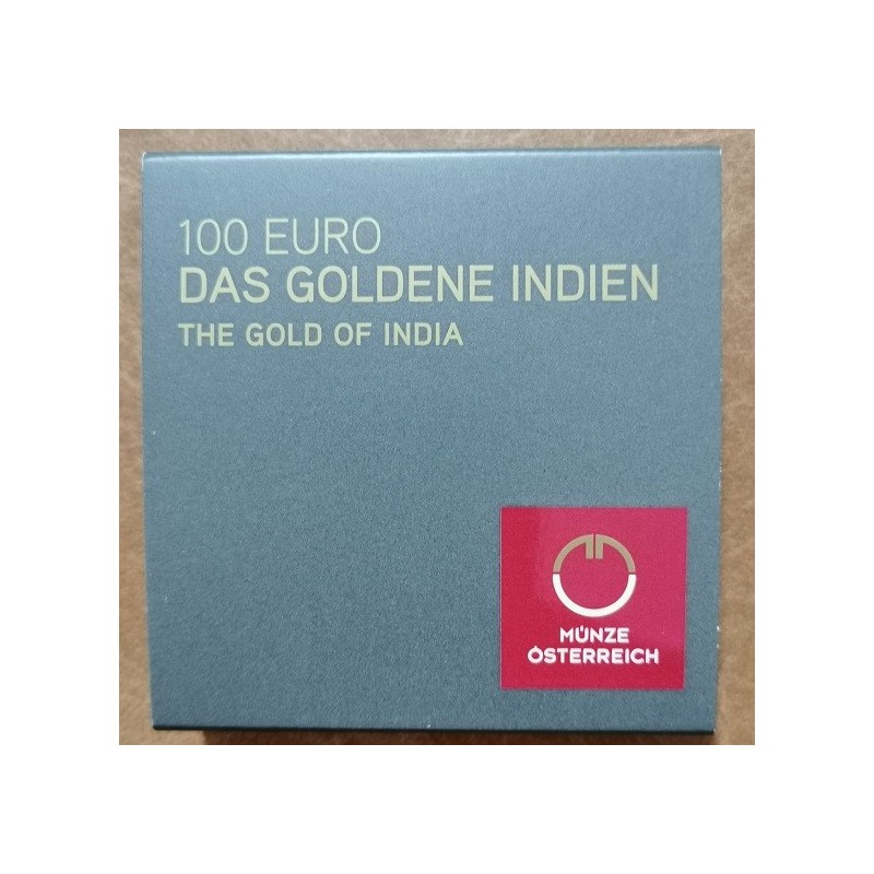Euromince mince 100 Euro Rakúsko 2023 Zlato Indie (Proof)